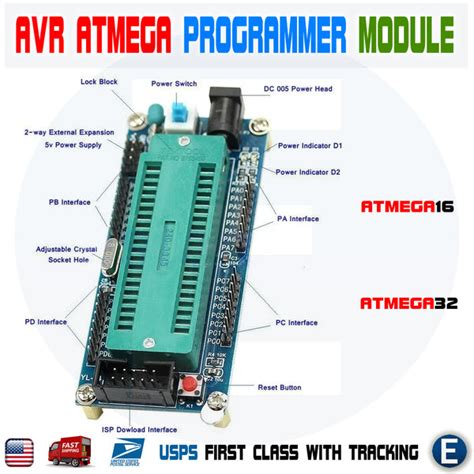 atmega16 atmega32 isp i o minimum system development board avr mini sy eelectronicparts