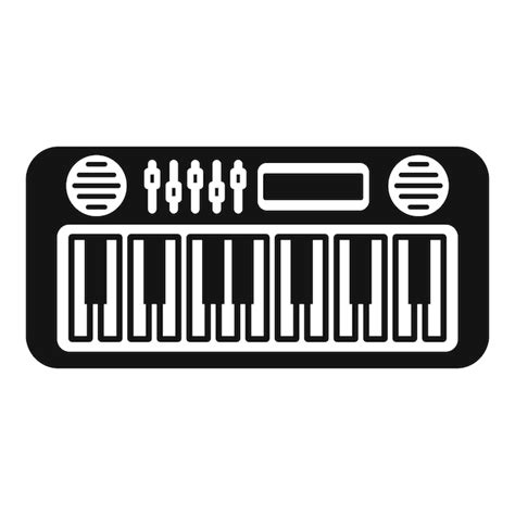 Premium Vector Vector Illustration Of A Synthesizer Keyboard