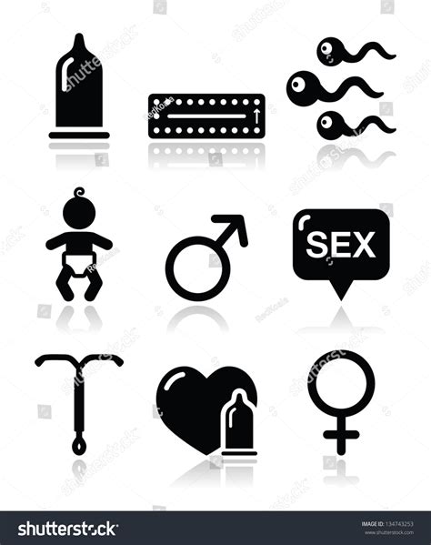 Contraception Methods Sex Vector Icons Sex 134743253 Shutterstock