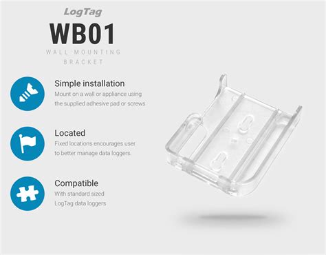 Wb Logtag Data Logger Wall Mounting Bracket Loggershop