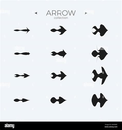 smooth line icons smooth arrow symbol collection arrow basic ui elements to use in web and