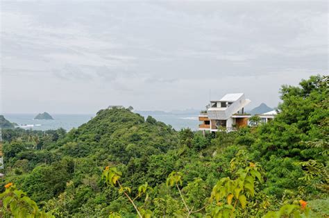 budi pradono tops hillside house in lombok with tilted shipping container