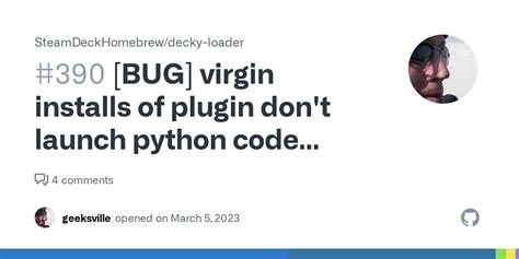 Bug Virgin Installs Of Plugin Dont Launch Python Code Until Next