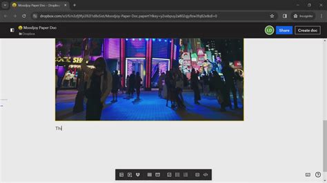 dropbox creating a paper document flow on web page flows