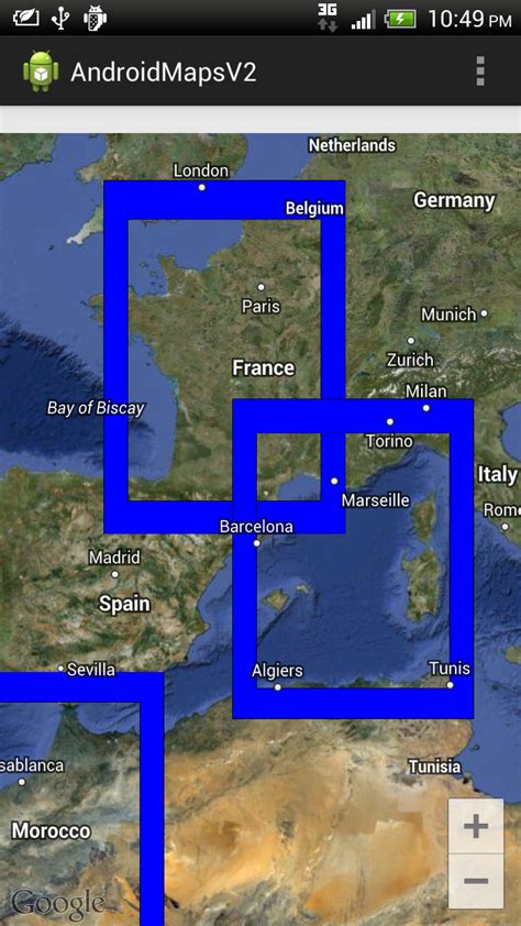 Android Er Draw Hollow Polygon On Map Using Addhole Method
