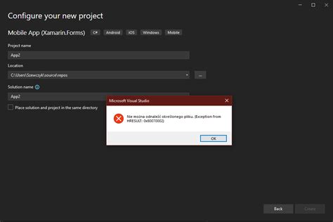I Can T Create Xamarin Forms Project On Visual Studio Stack Overflow