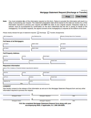 9 Mortgage Statement Templates In Pdf Doc