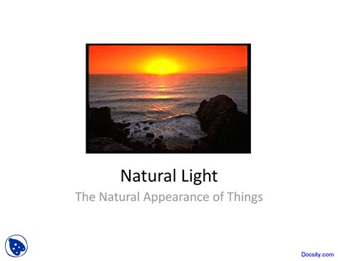 Natural Light Concepts In Physics Lecture Slides Docsity