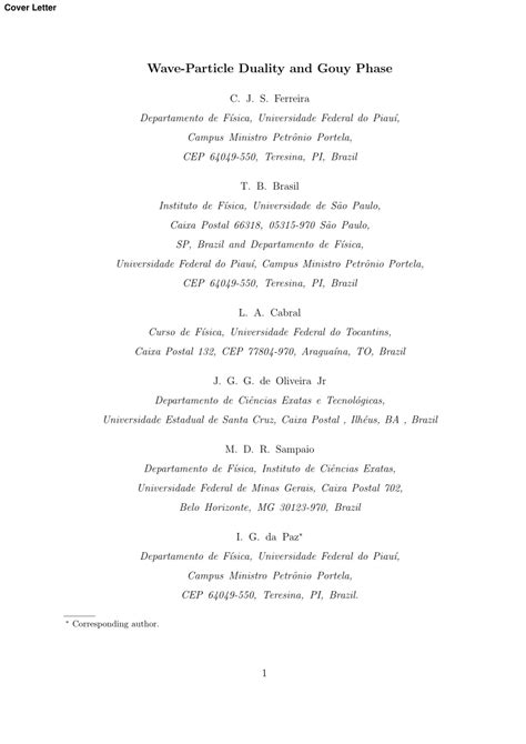Pdf Gouy Phase And Visibility In The Double Slit Experiment