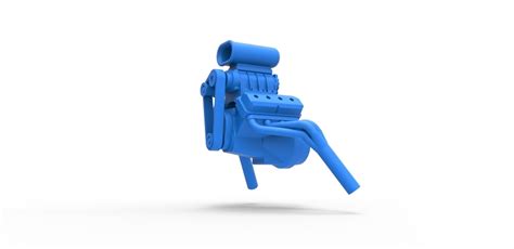 3d Printed Diecast Engine V8 For Gasser Scale 1 25 By Techitemsrock Pinshape