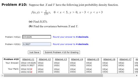 Solved Problem Suppose That X And Y Have The Chegg Com