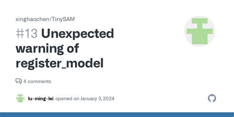 Unexpected Warning Of Register Model Issue Xinghaochen TinySAM