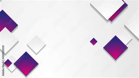 Geometric Tech Background With Grey And Purple Squares Stock Illustration Adobe Stock