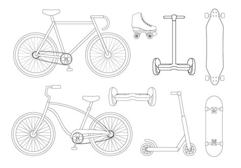 스포츠 장비 세트 프리미엄 벡터