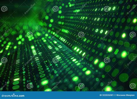 Digital Binary Coding On Network Futuristic Technology Background