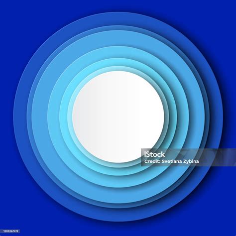 종이 컷 스타일의 추상 기하학적 원형 배경 직선 브로셔 포스터 전단지 광고를 위한 디자인 텍스트에 배치합니다 벡터 가리기에 대한 스톡 벡터 아트 및 기타 이미지 Istock