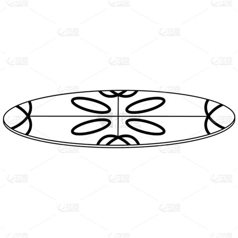 手绘 线条简笔画元素 地毯