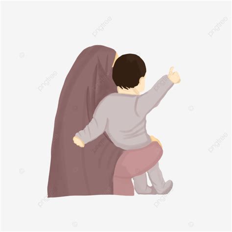 엄마와 아기 엄마 이슬람교도 아기 Png 일러스트 및 Psd 이미지 무료 다운로드 Pngtree
