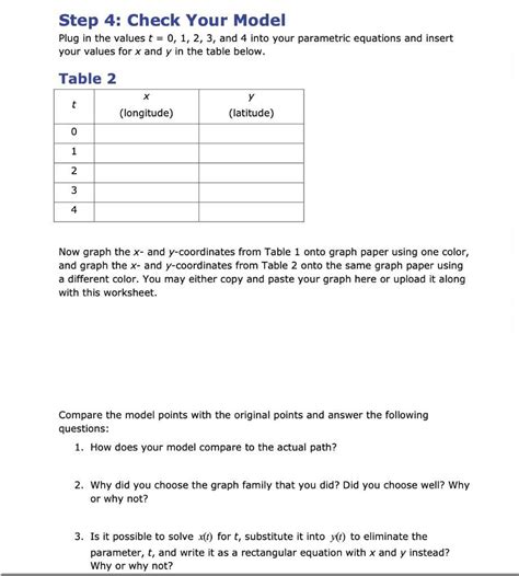 Solved Precalculus Parametric Functions Directions