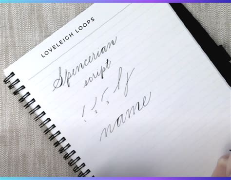 Beginners Guide To The Spencerian Script Tutorial — Loveleigh Loops