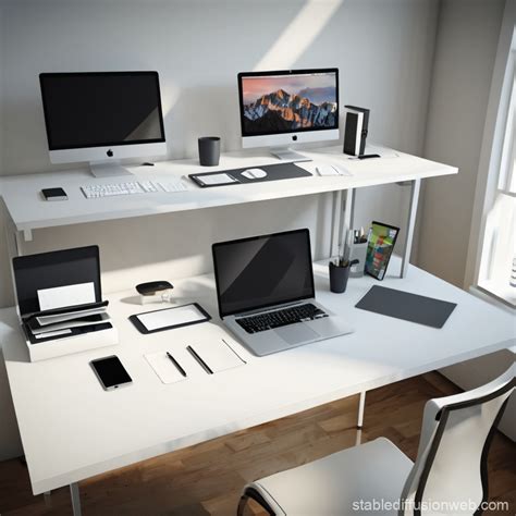Office Table Layout Design Stable Diffusion Online