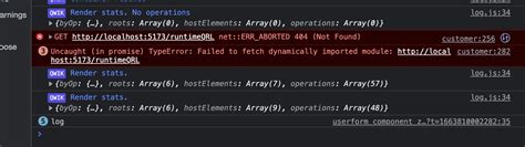 failed to fetch dynamically imported module when accessing to the route