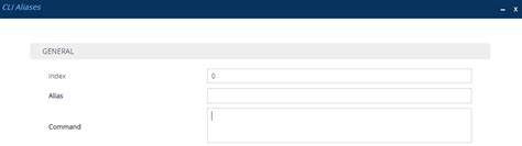 Configuring Cli Command Aliases