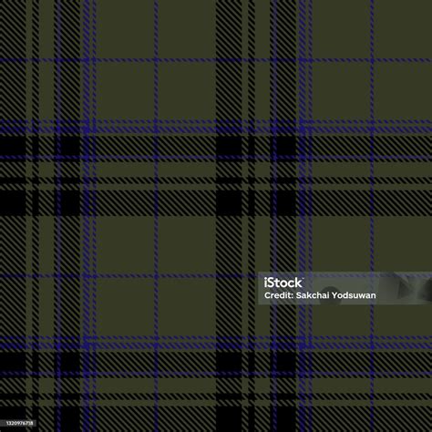 타탄 격자 무늬 블랙 블루 컬러 라인 패브릭 텍스처 녹색 배경 스코틀랜드 케이지 체크 디자인 벡터 일러스트 0명에 대한 스톡 벡터 아트 및 기타 이미지 Istock