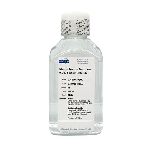 Sterile Saline Solution Saline Solution For Piercings