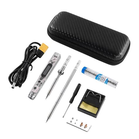 Sequre Si012 Intelligent Oled Electric Mini Soldering Iron W T12 And Ts Tips