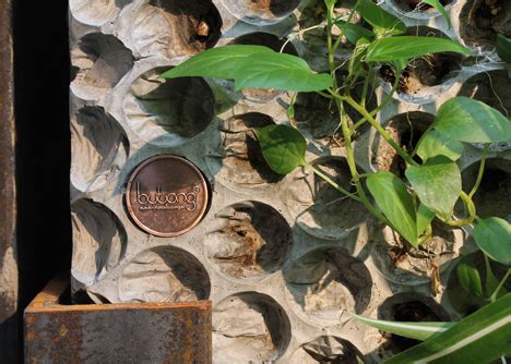Office In A Former Strip Club Featuring Concrete Cast With Bubble Wrap