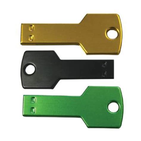 Coloured Key Usb Flash Drive Stainless Steel Flash Drives