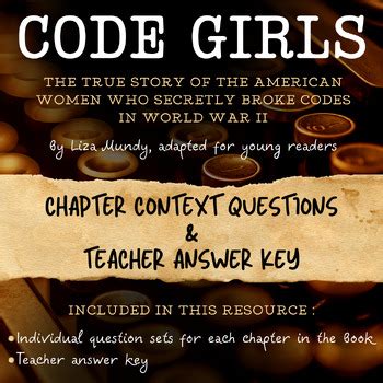 Code Girls YRE Chapter Questions Answers Secret WWII Codebreakers