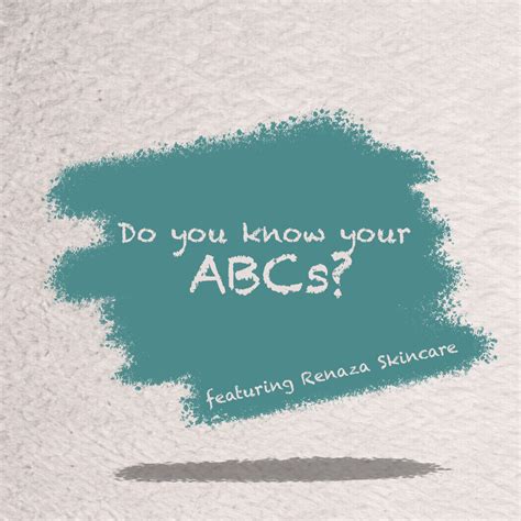 Skincare Abcs With Renaza Skincare Renaza