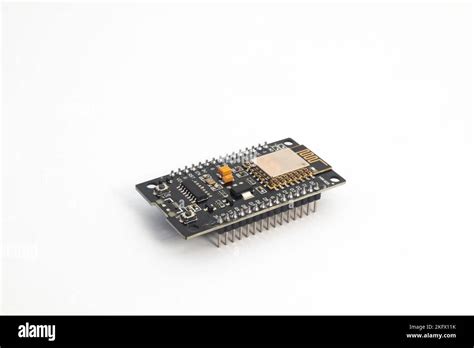 Top Side View Of An Iot Internet Of Things Module Being Held In Hand