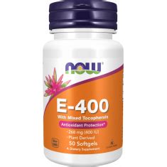 Now Vitamin E-400 IU MT - Аптеки 36.6