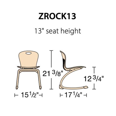 Virco Zuma Classroom Rocking Chair 13 School Rocker Zrock13 Schooloutlet