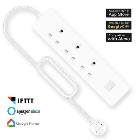 Wifi Smart Power Strip 3ac Eu Uk Outlet 2usb Charg Grandado