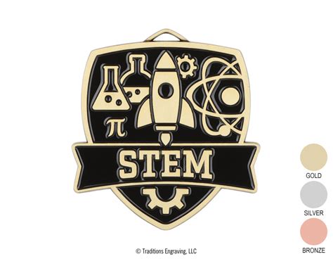 Stem Medal Shield Series Traditions Engraving