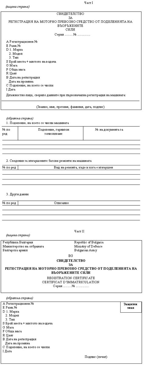 Наредба Н 13 от 3 ноември 2004 г за регистрацията и отчета на моторните превозни средства от