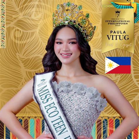 Paula Vitug Miss Eco Teen International Philippines 2025