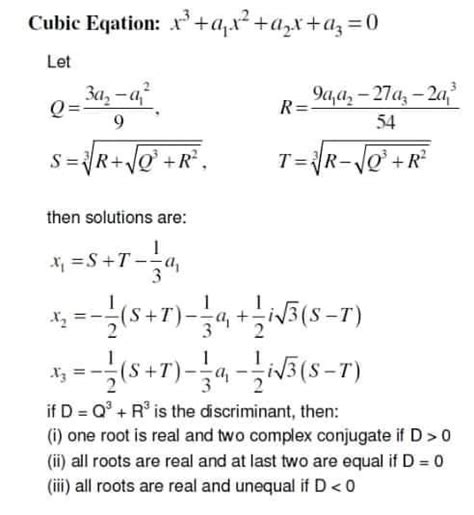 Roots Of Cubic Equation Mathematics With Aqib