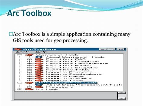 Gis Software Introduction Basic Concepts Arc Catalogue Arc