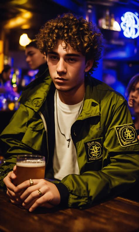 Lexica 18 Year Old British Chav He Has Short Curly Hair He Is