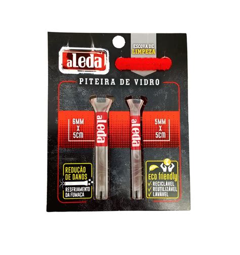 Caixa De Piteira Aleda De Vidro Com Limpador Tabacaria Arahat E Presentes