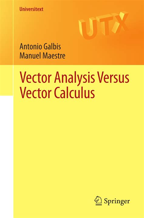 Vector Analysis Versus Vector Calculus Printrado