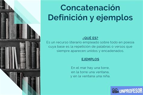 definición de concatenación qué es significado y concepto