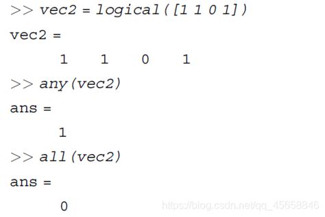 matlab基础知识零基础到入门（第五期 逻辑向量） matlab 逻辑向量 csdn博客