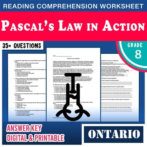Pascals Law In Action Grade 8 Ontario Science Fluid Pressure And Force