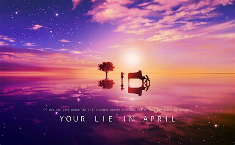 Your Lie In April Kaorikousei Sunset Wallpaper By Cosmicwafflebison